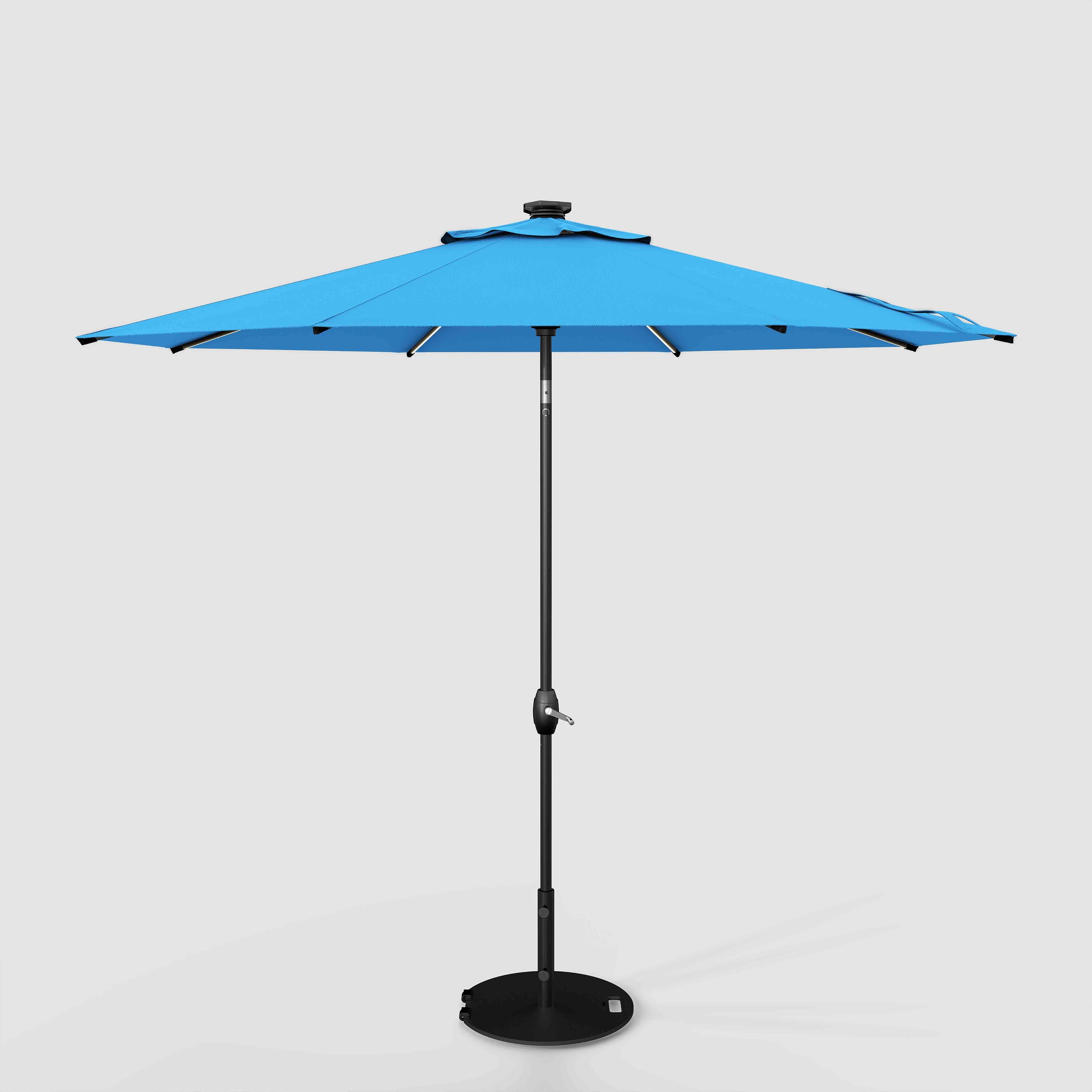 Tilt Patio Umbrella | Auto-Tilt, Fade-Proof, RGB LED Lighting, Wind ...