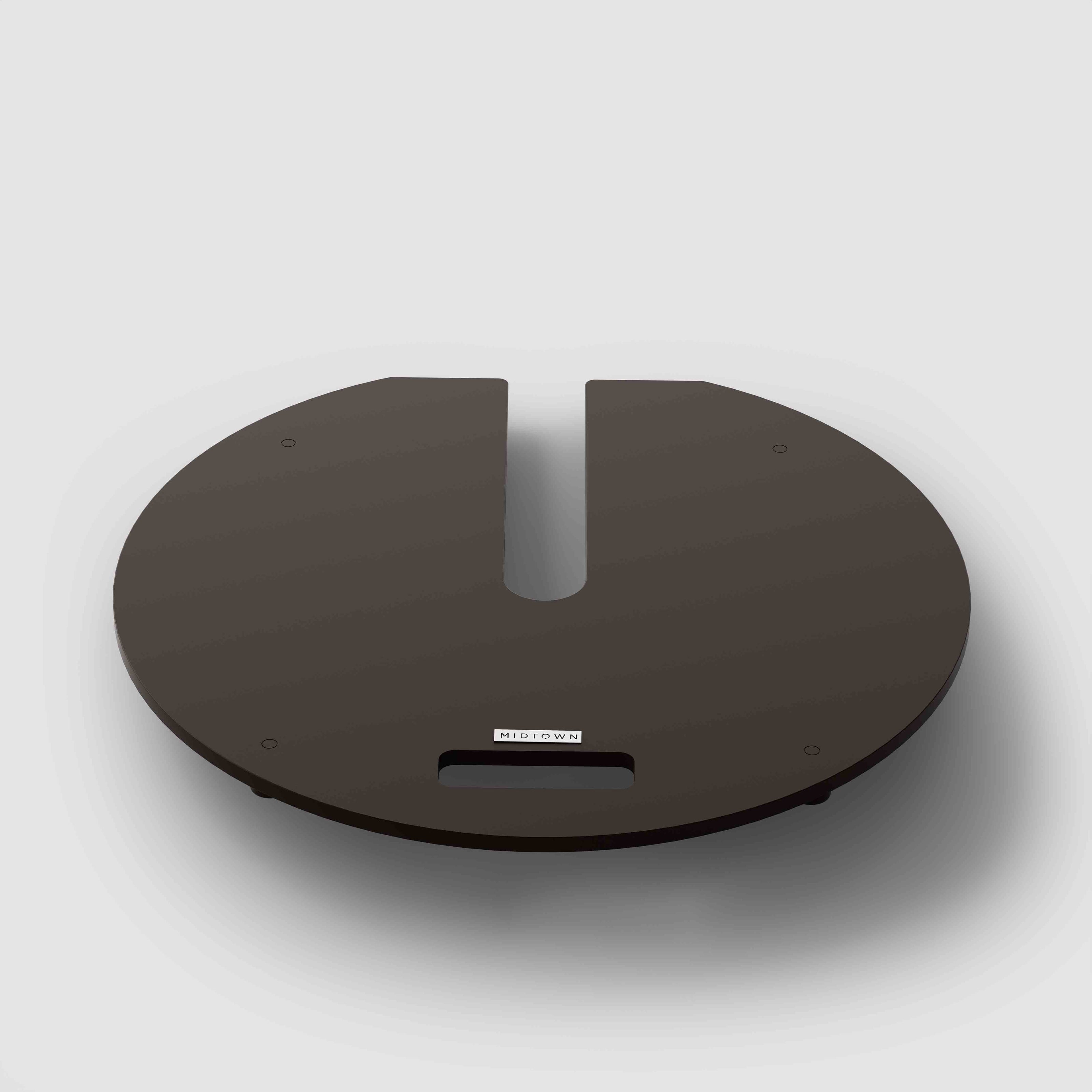 35 lb Umbrella Base Weight Add-On | Round Base Steel Stacker | Powder ...