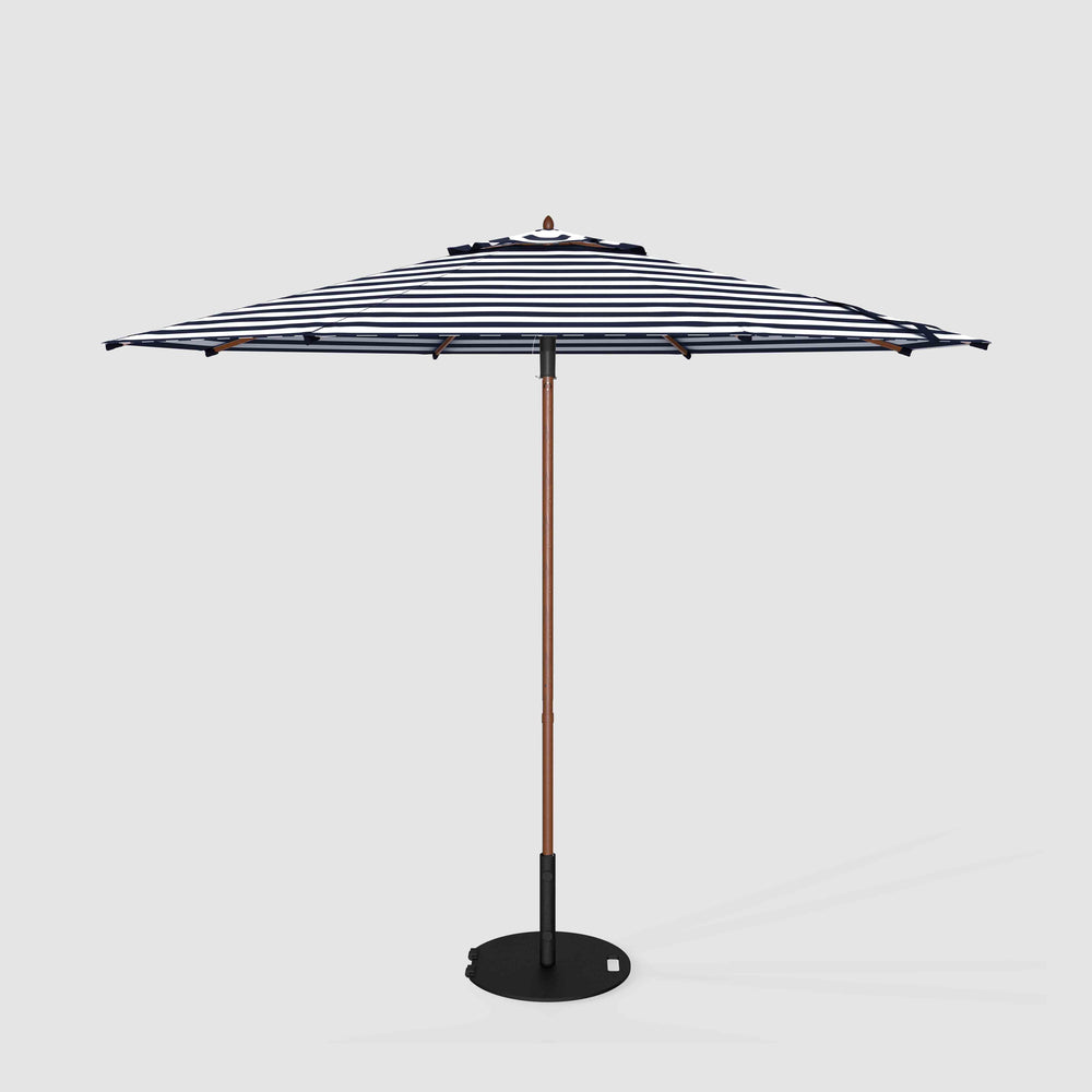 8ft-10ft Market Terylast Patio Umbrella | Stylish Woodgrain Finish ...