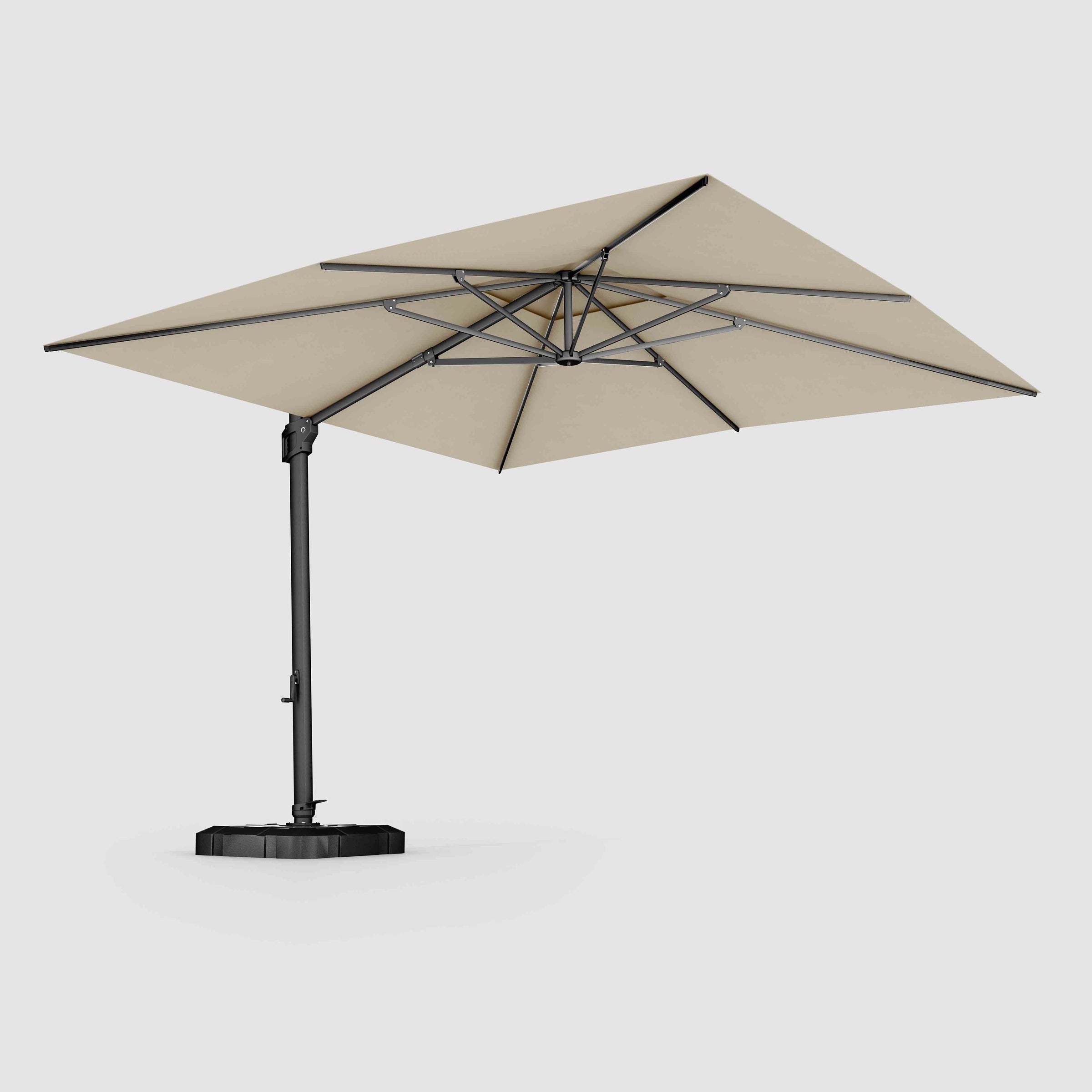 9ft Square Offset Cantilever Terylast Patio Umbrella | Wind & Mold ...