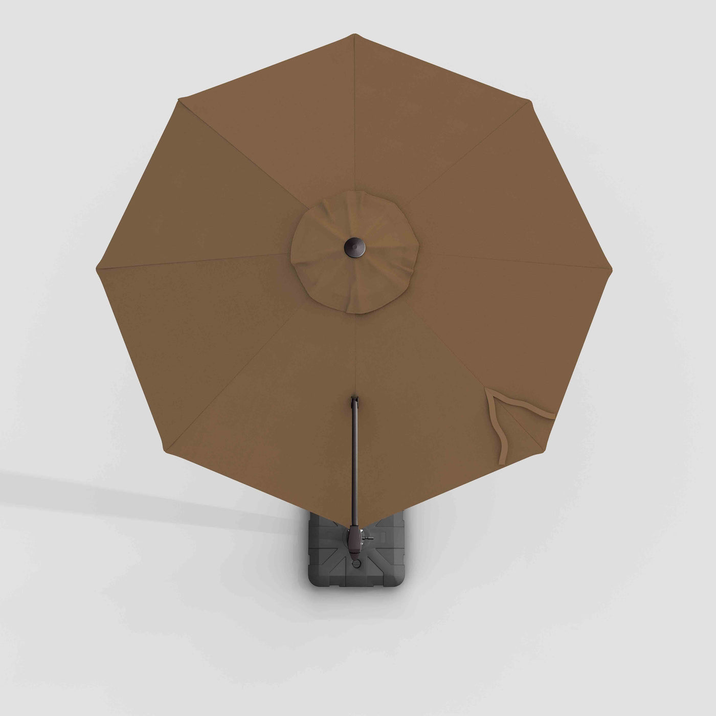 10ft Round Offset Cantilever Sunbrella Patio Umbrella | Wind & Mold ...