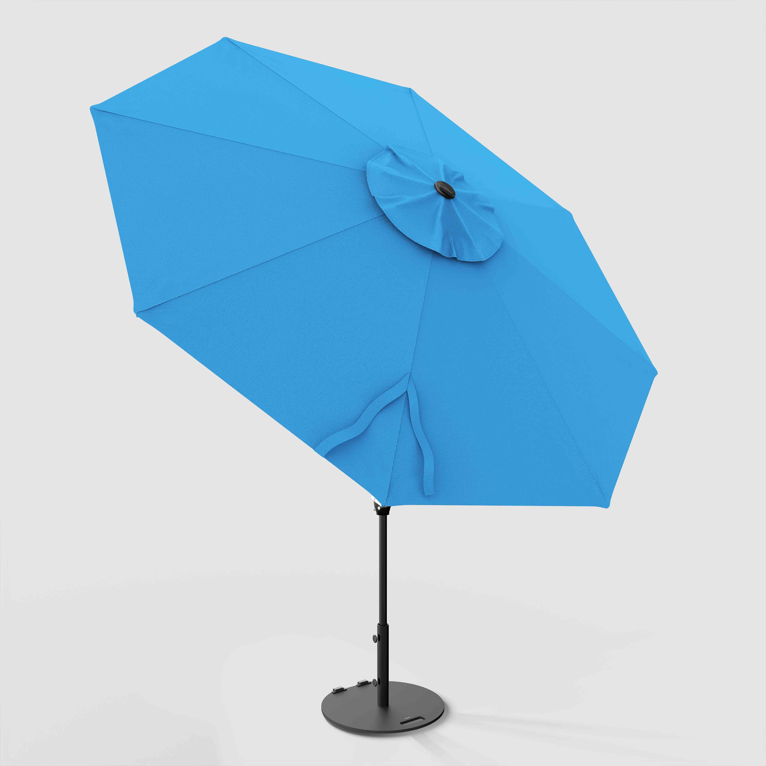 8ft-10ft RGB LED Tilt Patio Umbrella | 6-Color LED Lighting | Wind ...