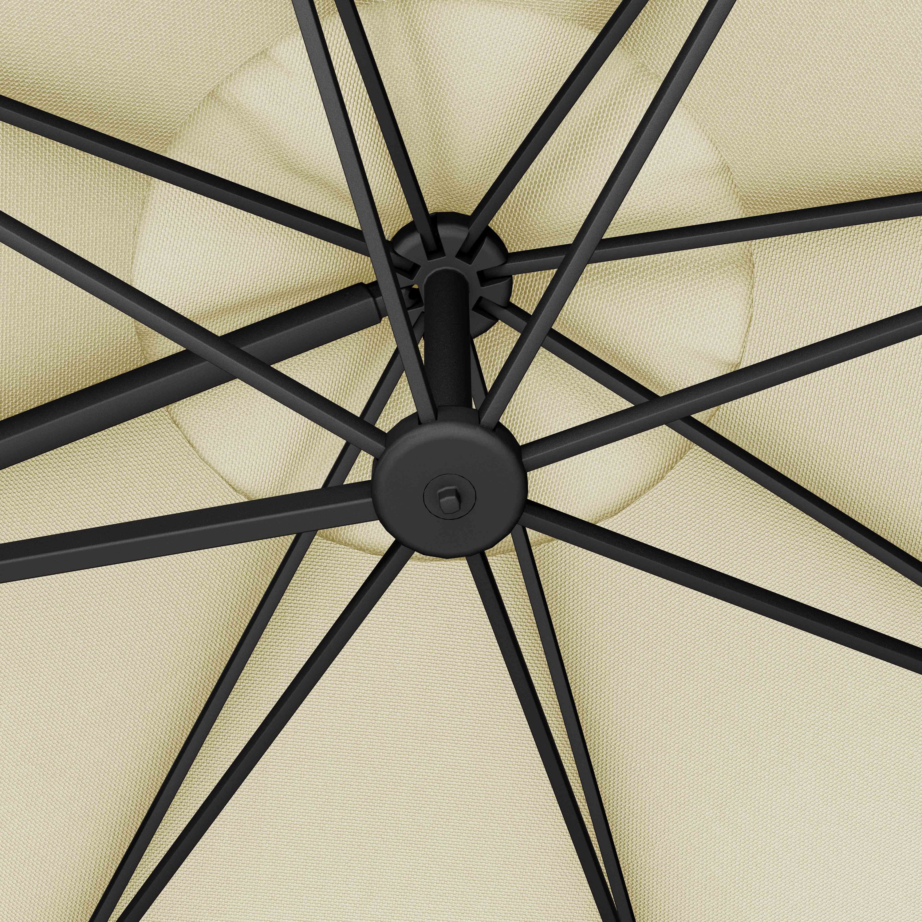 10ft Round Offset Cantilever Sunbrella Patio Umbrella | Wind & Mold ...