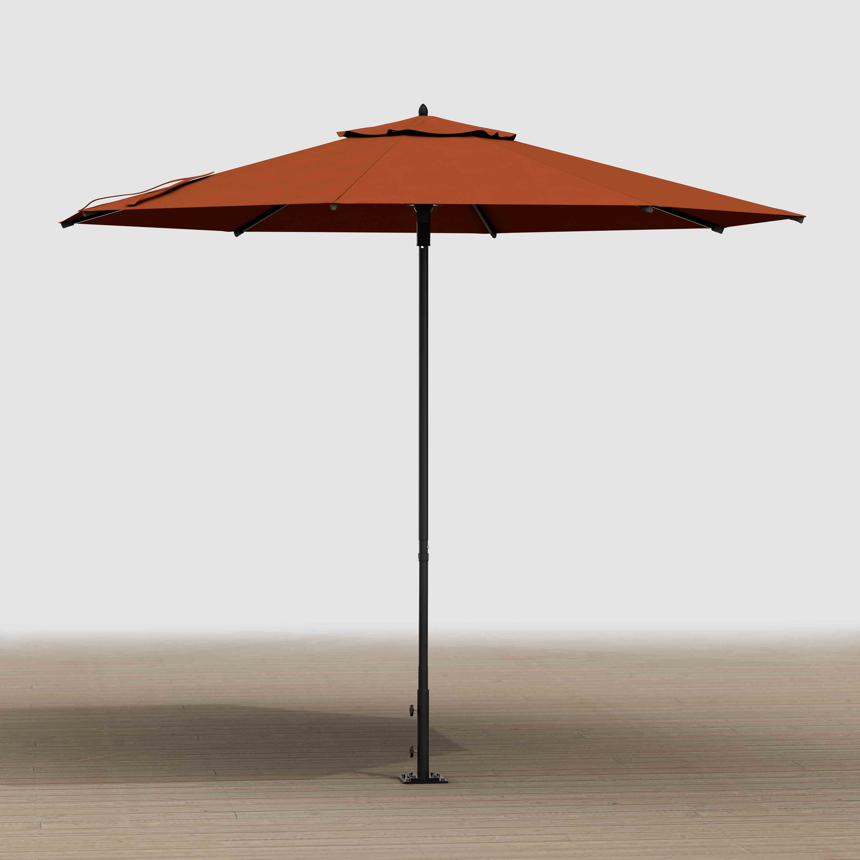 Market Umbrella In-Ground Anchor Plate | Permanent Mount for Wood or ...
