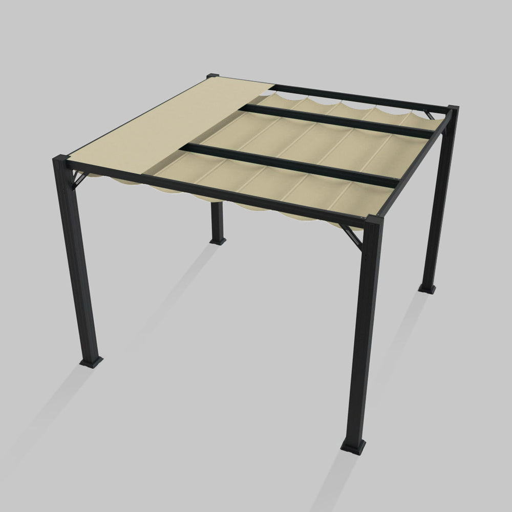 10x10 Aluminum Pergola | Modular, Wind Resistant, Magnetic Lock ...