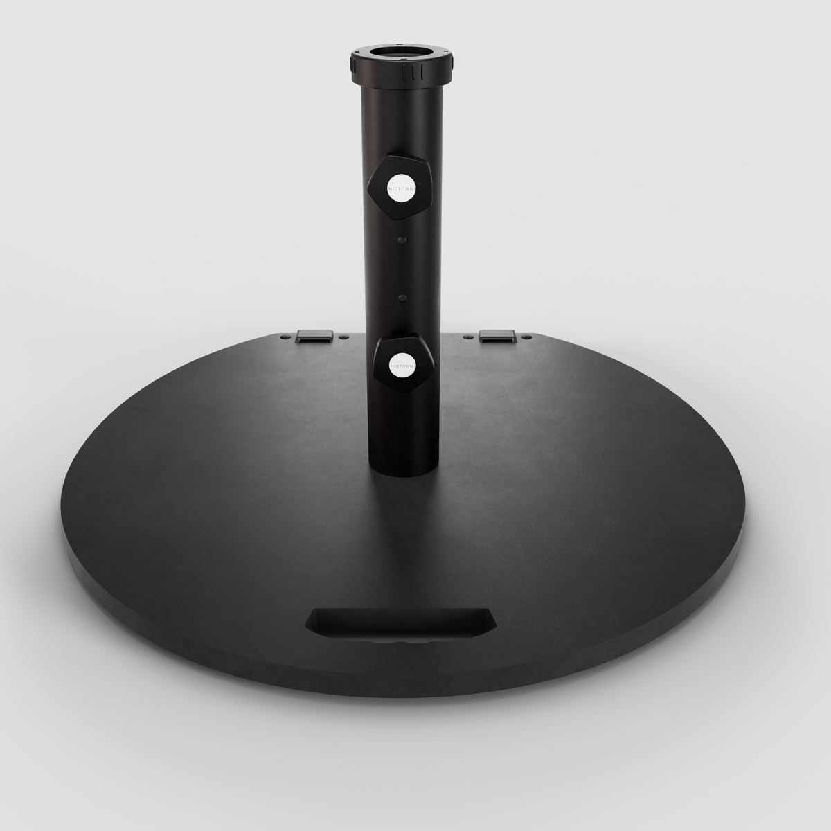 135 lb Commercial Umbrella Base with Wheels | 2" Pole Stand | Heavy ...